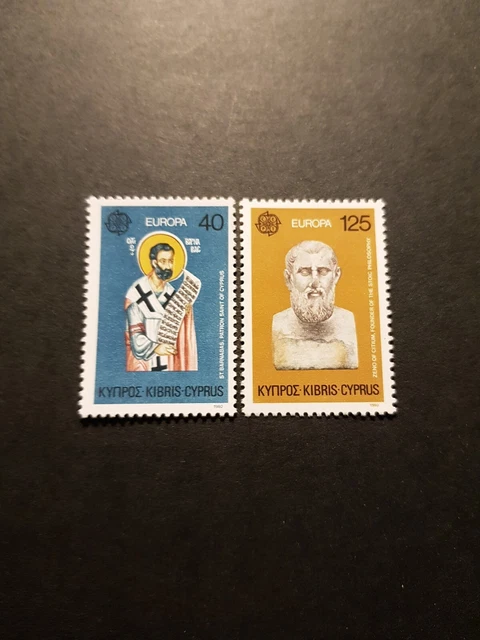 TIMBRO EUROPA CIPRO Personaggi Famosi N°516/516 Nuovo ** Lusso MNH 1980 ...