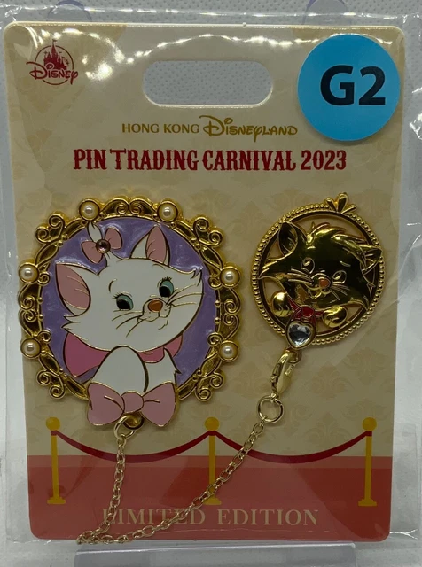 DISNEYLAND HONG KONG Pin Trading Carnival 2023 Marie (Head) LE 400 pin ...