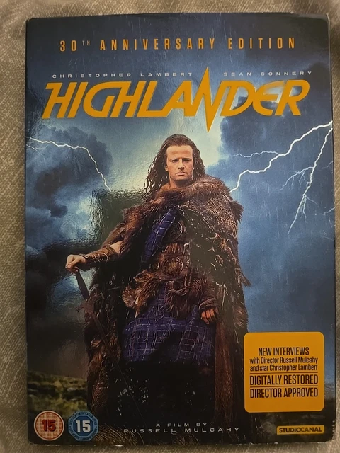 HIGHLANDER DVD 30TH Anniversary Edition Christopher Lambert 1986 Film £ ...
