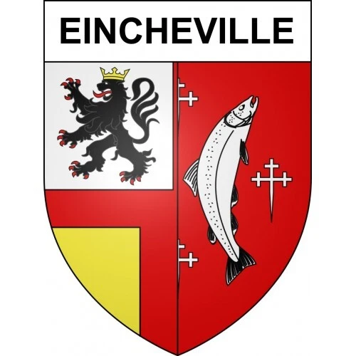 EINCHEVILLE 57 VILLE sticker blason écusson autocollant adhésif EUR 6,99 - PicClick DE