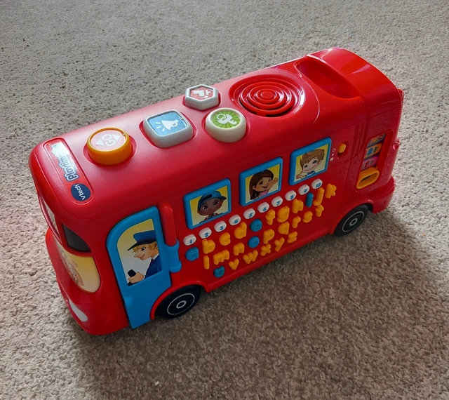 VTECH PLAYTIME BUS with Phonics Interactive Talking Bus That Teaches ...
