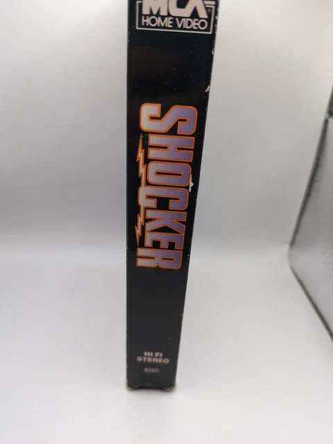 WES CRAVEN'S SHOCKER 1992 VHS Horror Movie Mitch Pileggi, Peter Berg £8 ...