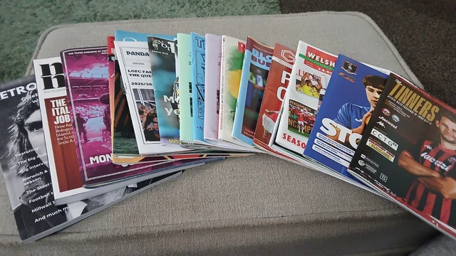 21 FOOTBALL PROGRAMMES & Fanzines 2025-26 Season £21.50 - PicClick UK
