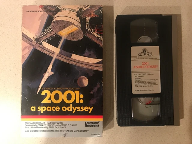 2001: A SPACE Odyssey (VHS, 1985, MGM Big Box) Keir Dullea, Gary ...