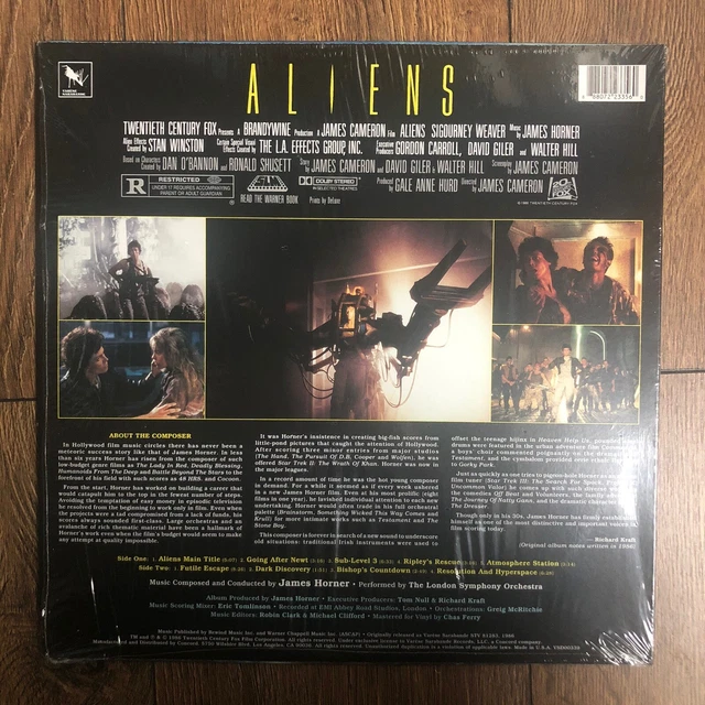 BANDE ORIGINALE ALIENS par James Horner Acid Blood vinyle jaune-vert ...