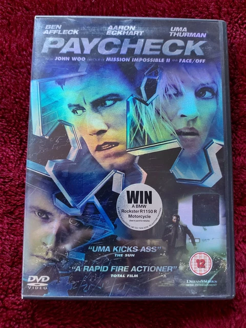 PAYCHECK (DVD 2004) Ben Affleck, Uma Thurman EUR 1,51 - PicClick FR
