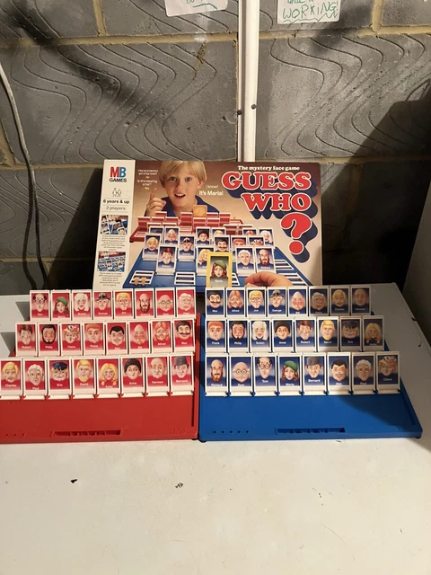 VINTAGE GUESS WHO Board Game Retro Boxed Old Family Fun 1987 £25.99 ...