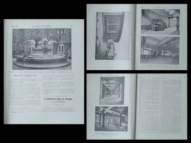 CONSTRUCTION MODERNE 1925 Paris Moulin Rouge Exposition Art Deco 1925 ...