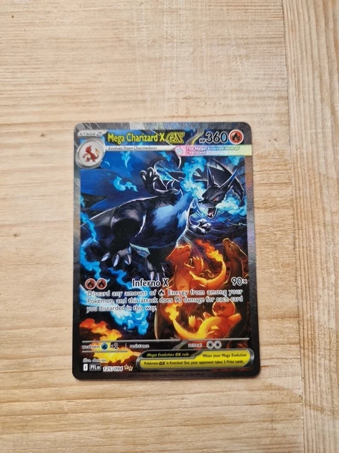 POKEMON PHANTASMAL FLAMES English Mega Charizard X ex 125/094 SIR £618. ...