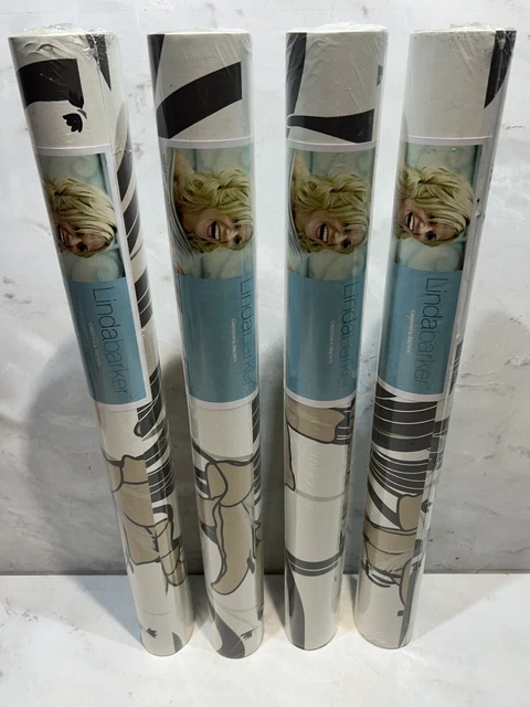 4 ROLLS LINDA Barker Wallpaper By Graham & Brown - 17241 FLOURISH Slate ...