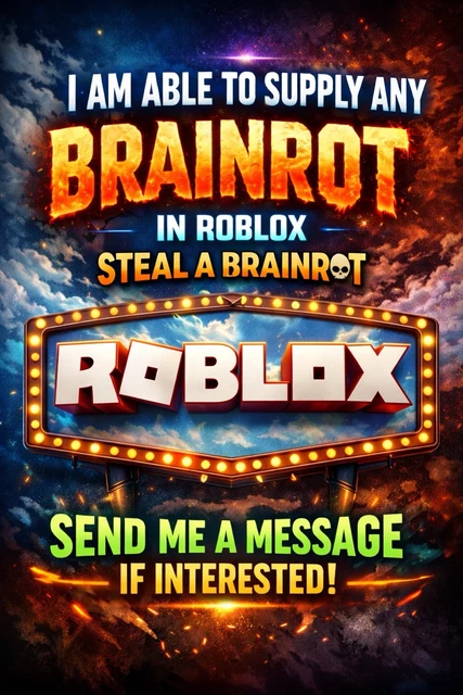 ANY BRAINROT SUPPLY Service -All Brainrots Can Be Sourced - 🧠 Steal A ...