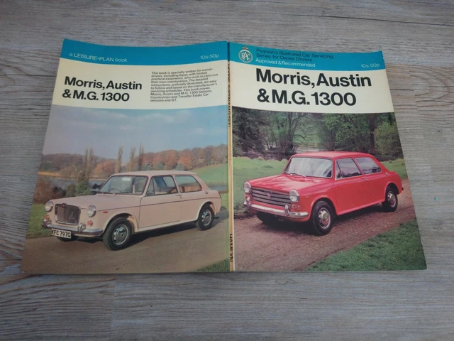 AUSTIN MORRIS MG 1300 car servicing repair book pearsons £14.22 ...