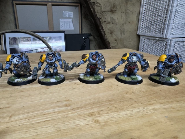 WOLF GUARD TERMINATORS x5 Space Wolves Space Marines Warhammer 40k £1. ...