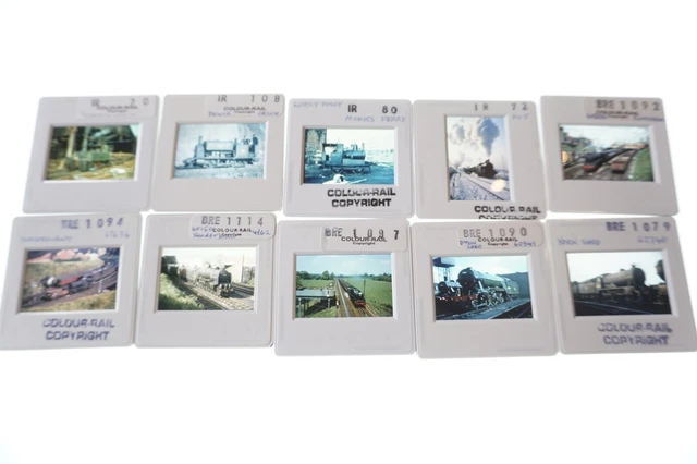 COLOUR RAIL STEAM Loco Locomotive Railway Slide x10 Ref CR111 EUR 11,47 ...