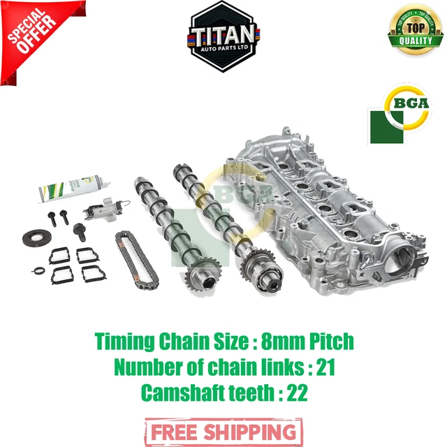 PEUGEOT TIMING CHAIN Kit Dv5 1.5 Hdi 8Mm Camshaft Housing + Rebuild Kit ...