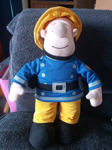 CBEEBIES FIREMAN SAM 13" Talking Plush / Teddy / Soft Toy - Blue ...