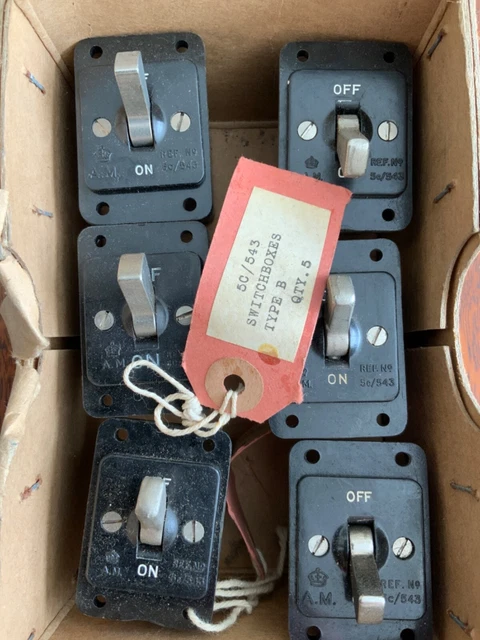 WW2 RAF INDICATOR Warning Lamp Original Wiring, Lancaster & Spitfire ...