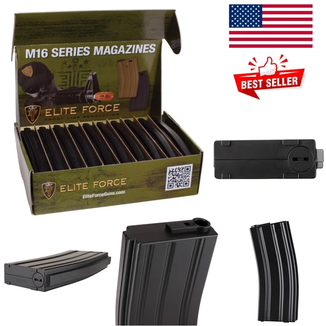 HIGH-CAPACITY AIRSOFT MAGAZINES - Black 140 Rounds, Set of 10 for ...
