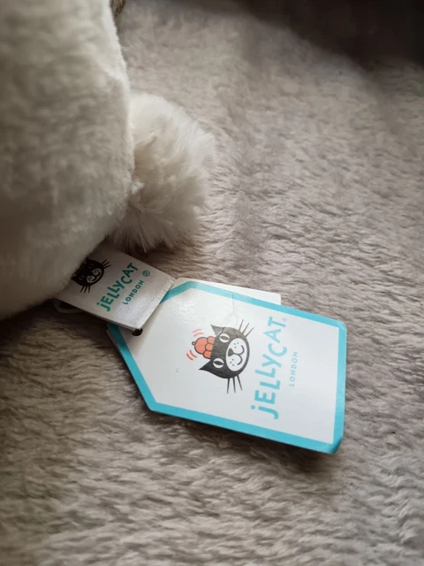 JELLYCAT BASHFUL BUNNY With Present Soft Toy Cream BNWT Collectible ...