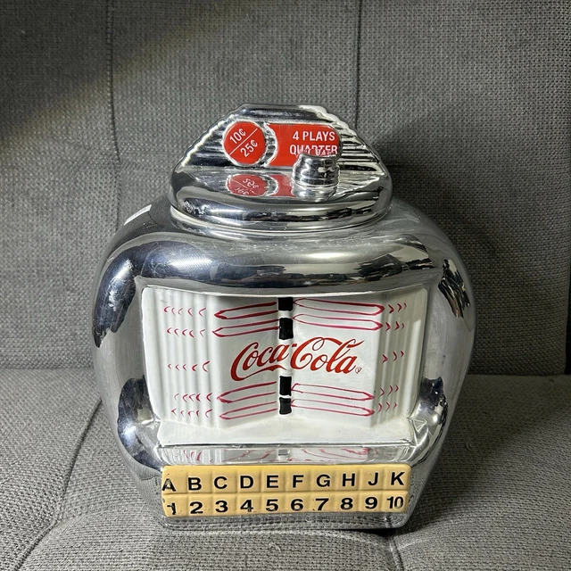 COCA COLA COOKIE Jar Chrome JukeBox By Gibson Vintage £36.18 - PicClick UK