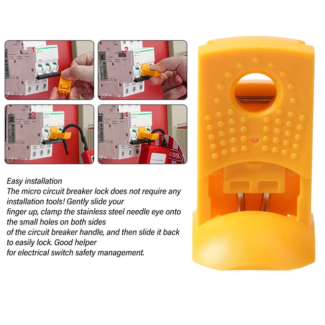 MINIATURE CIRCUIT BREAKER Lockout ABS Pinout Power Isolation Electrical ...