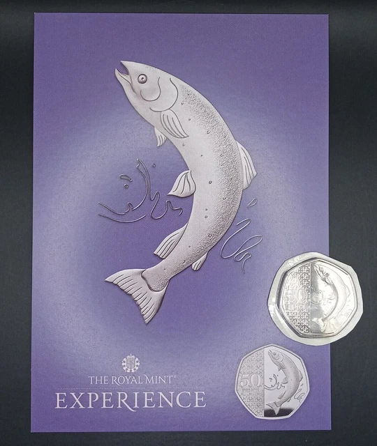 ROYAL MINT 2025 King Charles III Atlantic Salmon 50p Coin Brilliant ...