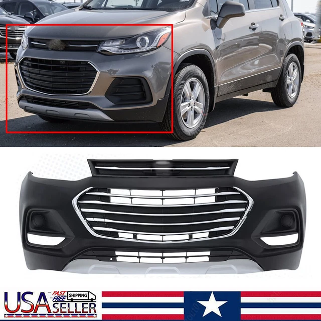 NEW FRONT BUMPER Cover Kit Grille Complete For 2017-2020 Chevrolet ...