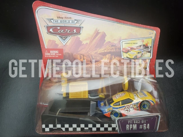 DISNEY PIXAR CARS Pit Row Race Off Rpm #64 Launcher Woc Save 6% Gmc £17 ...