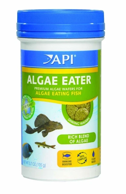 API ALGAE EATER Premium Sinking Wafer for Algae Eating Fish 3.7 Ounces - 2 Pack £19.39 - PicClick UK