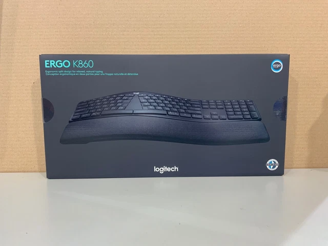 LOGITECH ERGO K860 Wireless Keyboard Graphite 920-009166 $167.74 ...