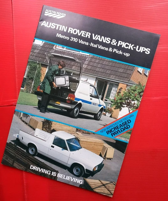 AUSTIN ROVER VANS & Pick-Ups 1996 Sales Brochure. £10.43 - PicClick UK