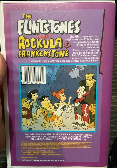 THE FLINTSTONES MEET Rockula And Frankenstone VHS VIDEO TAPE (1979 kids ...