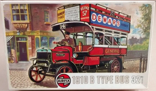 AIRFIX 1/32 1910 B Type Bus Ole Bill Model Kit £39.95 - PicClick UK