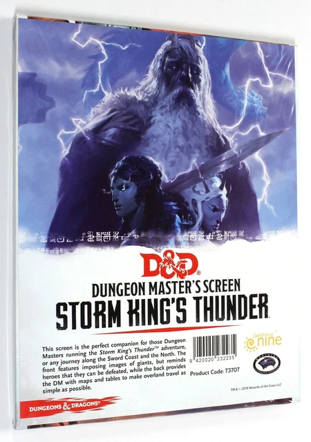 DUNGEONS & DRAGONS DUNGEON MASTER'S SCREEN STORM KING'S THUNDER New ...