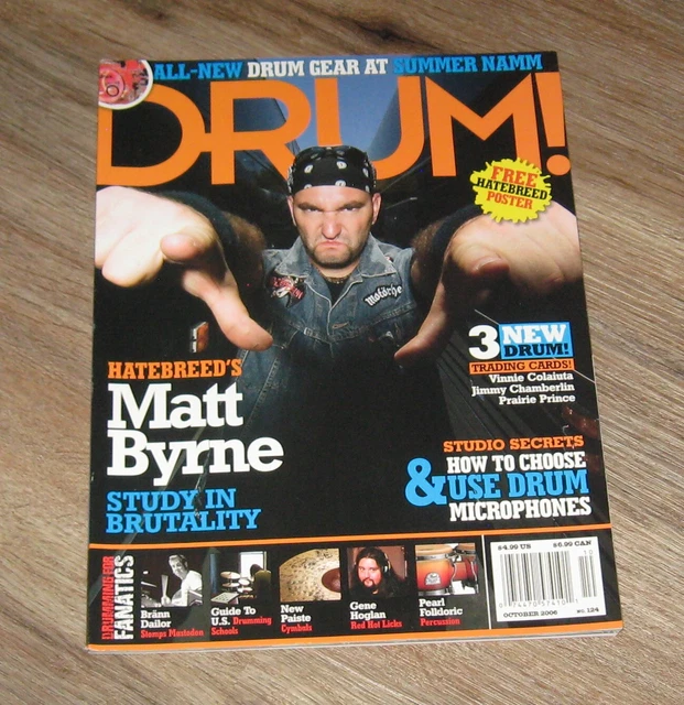 DRUM! MAGAZINE MATT BYRNE Tommy Clufetos JASON SUTTER Jordan Johns ...