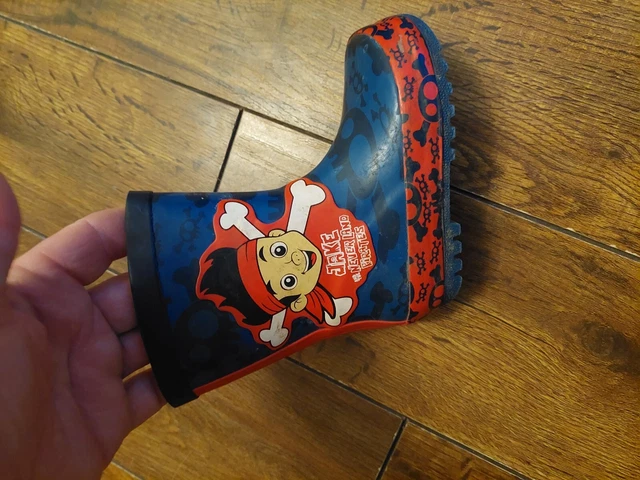 DISNEYS JAKE AND The Never Land Pirates Red&blue Wellington Boots In ...