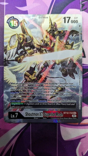 SHOUTMON X7: SUPERIOR Mode BT12-112 Alternate Art | BT12 Across Time £ ...