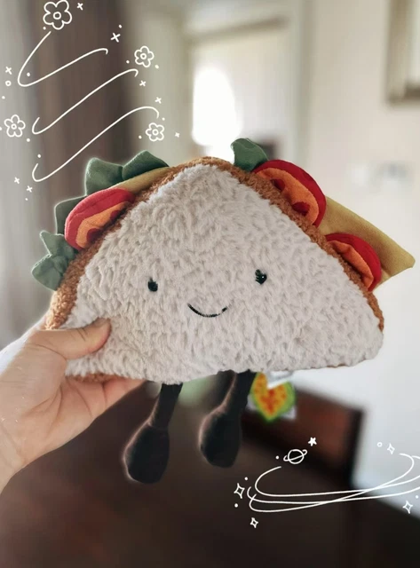 JELLY CAT AMUSEABLE Sandwich Soft Toy Stuffed Food 9.8 In 25cm Free ...