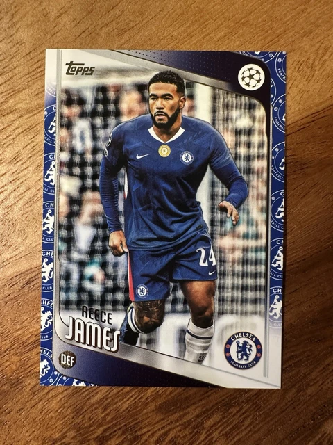 TOPPS 2025-26 FLAGSHIP UCC Reece James Chelsea FC Base Team Logo Broder ...