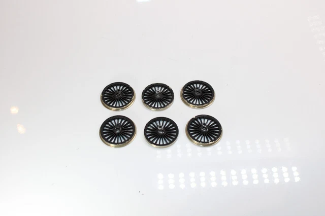 4MM ROMFORD LOCO Driving Wheels 6 x 26mm 22 Spoke 3 ins & 3 Live - 2 ...