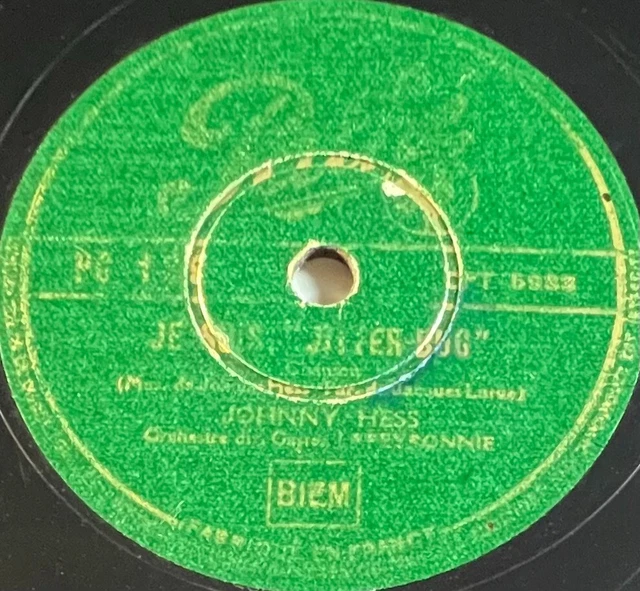 JOHNNY HESS : Sweet sweet sweet / Je suis jitter bug DISQUE 78 RPM ...