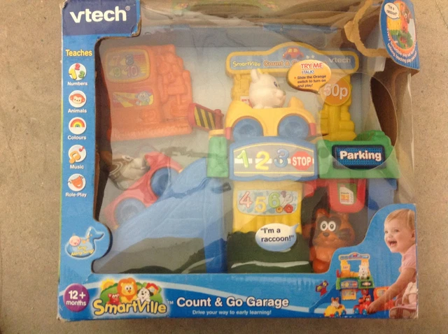 VTECH SMARTVILLE COUNT and go garage new and sealed toy very old £19.99 ...