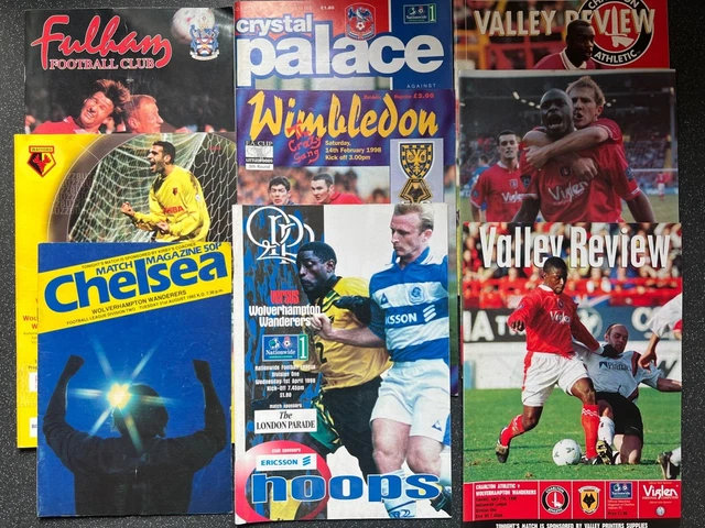 WOLVERHAMPTON WANDERERS AWAY Football Programmes 1980s/90s £5.00 ...