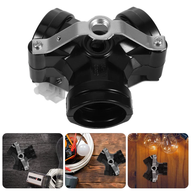 LAMP SOCKET REPLACEMENT Standard Threaded Base Light Socket Turn Switch ...