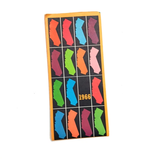 1966 CALIFORNIA OFFICIAL Highway Road Map + 5 Cali AAA 90, 93, 98, 2008 ...