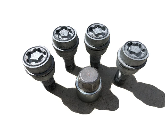 GENUINE VW T5 T6 TRANSPORTER LOCKING WHEEL NUTS BOLT KEY SET 19mm £12. ...