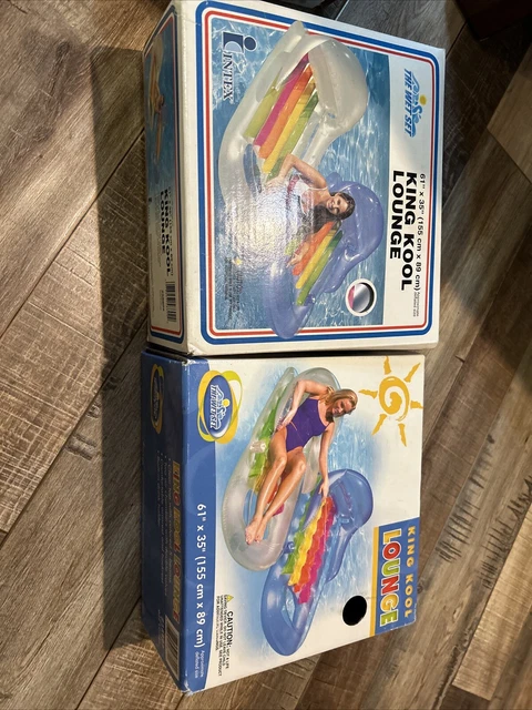 NEW INTEX KING Kool Lounge - Floating Swimming Pool Lounger 💦 Lot Of 2 ...