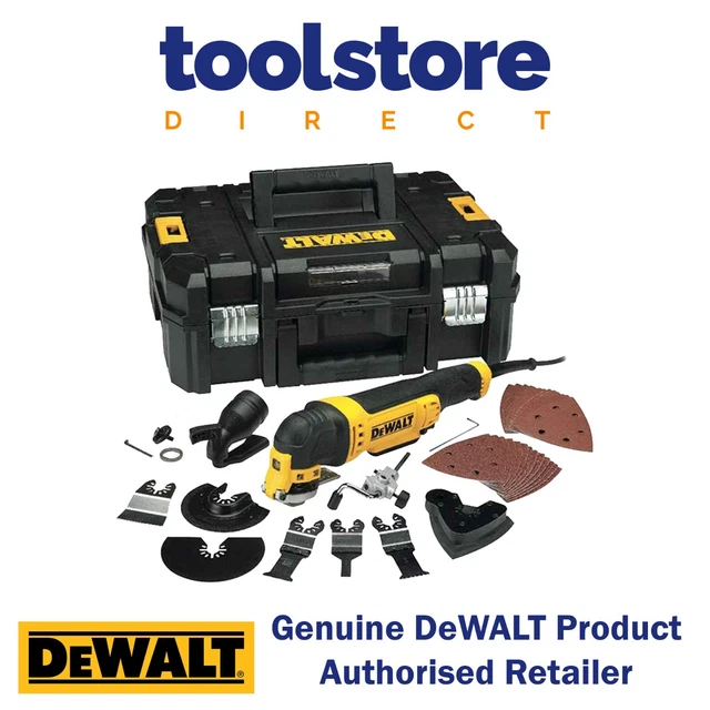 DEWALT DWE315KT 240V Corded Oscillating Multi Tool in TSTAK Box + 37 ...