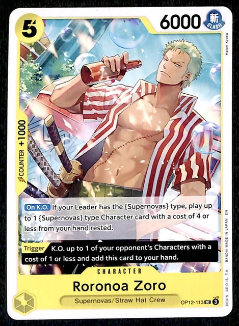 2025 LEGACY OF the Master Roronoa Zoro . #OP12-113 $1.35 - PicClick CA