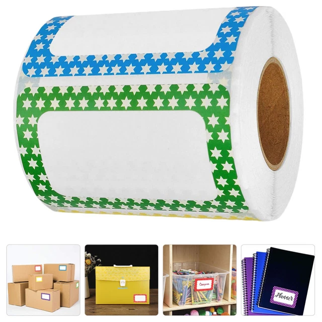 MULTIPURPOSE LABEL STICKER Name Tag Labels Colored Tabs Sign Student ...